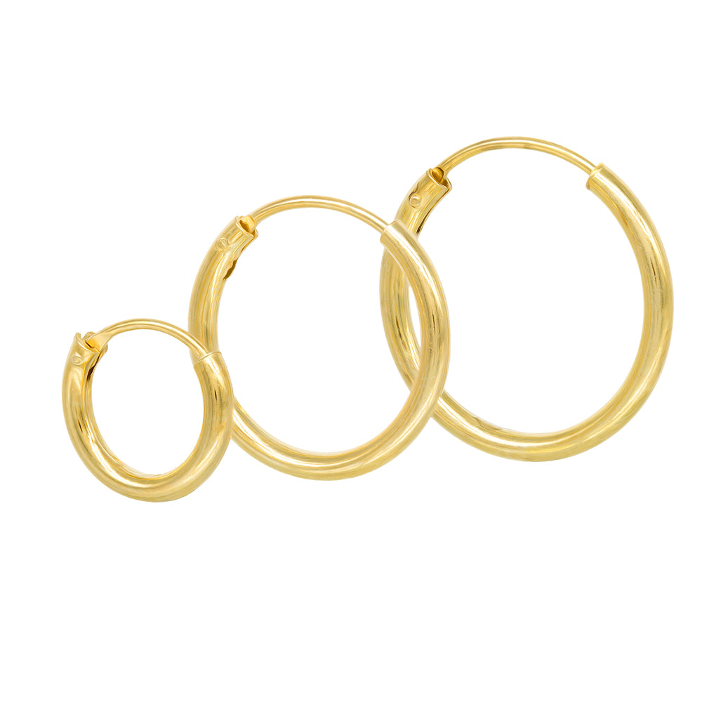 Basic Hoops | Fine Silver and Gold earrings to make combinations – LUAMARTA