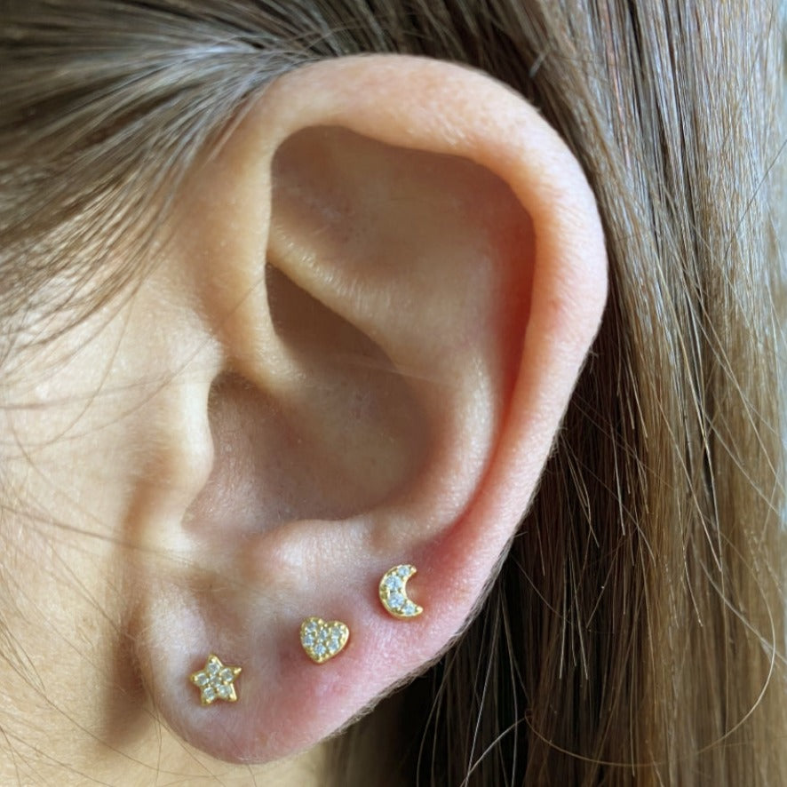 Color Moon Piercing Earrings (1 Unit) – LUAMARTA